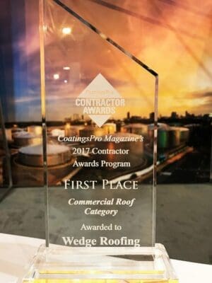 1st Place National Roof Coatings Award to SF Bay Area Roofing Company
